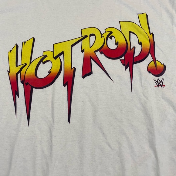 WWE | Shirts | Wwe Hot Rod Rowdy Piper White Wwf Wrestling Tee | Poshmark